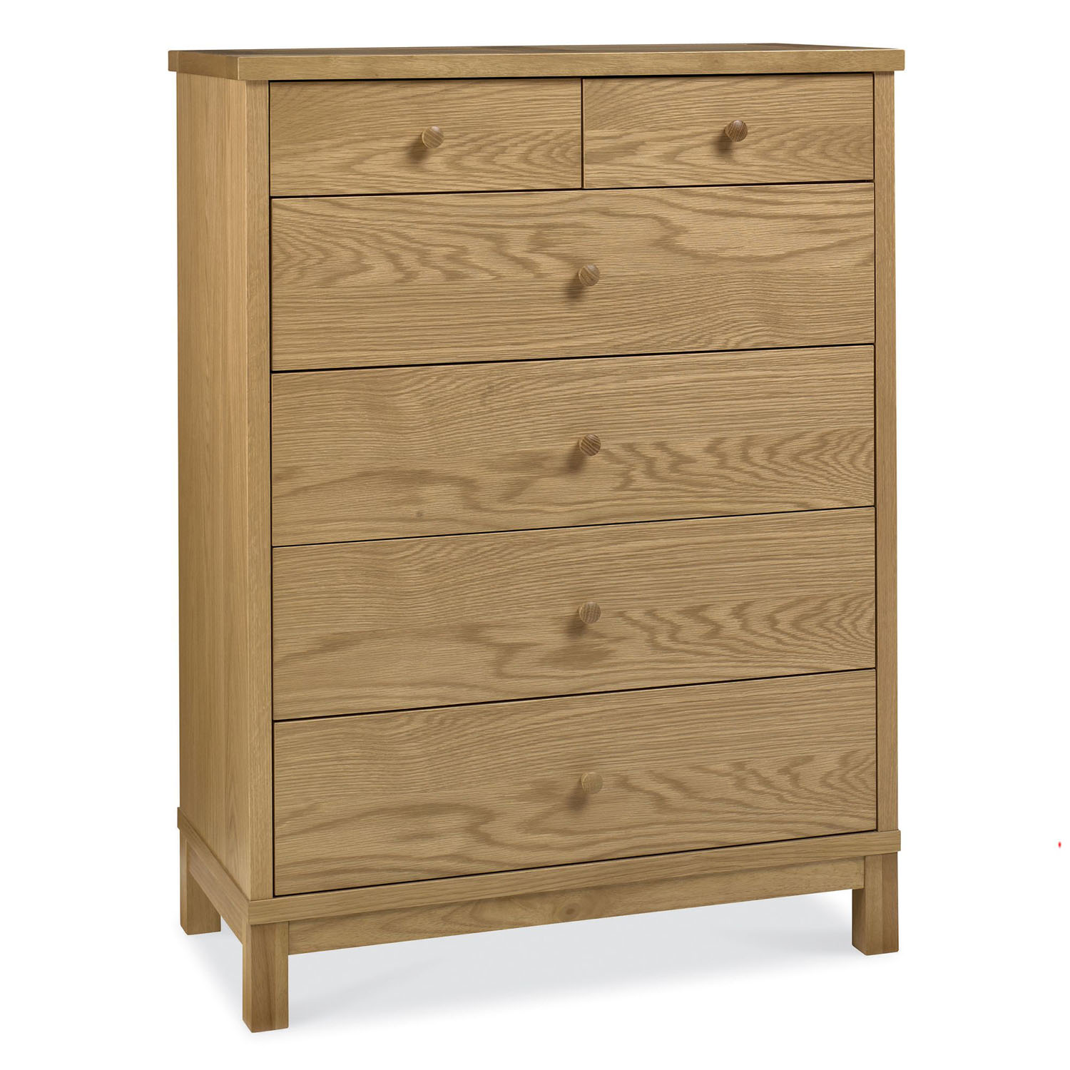 Atlanta Oak Furniture 2 Over 4 Drawer Chest | Oak Furniture House
