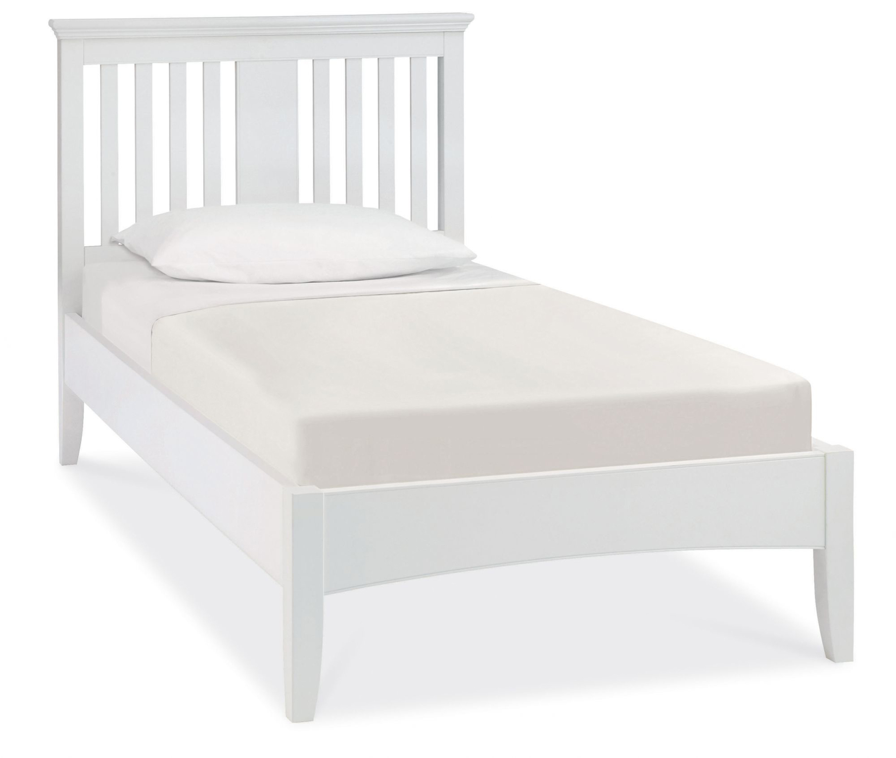 Hampstead White Painted Single 3ft Bed | Oak Furniture House